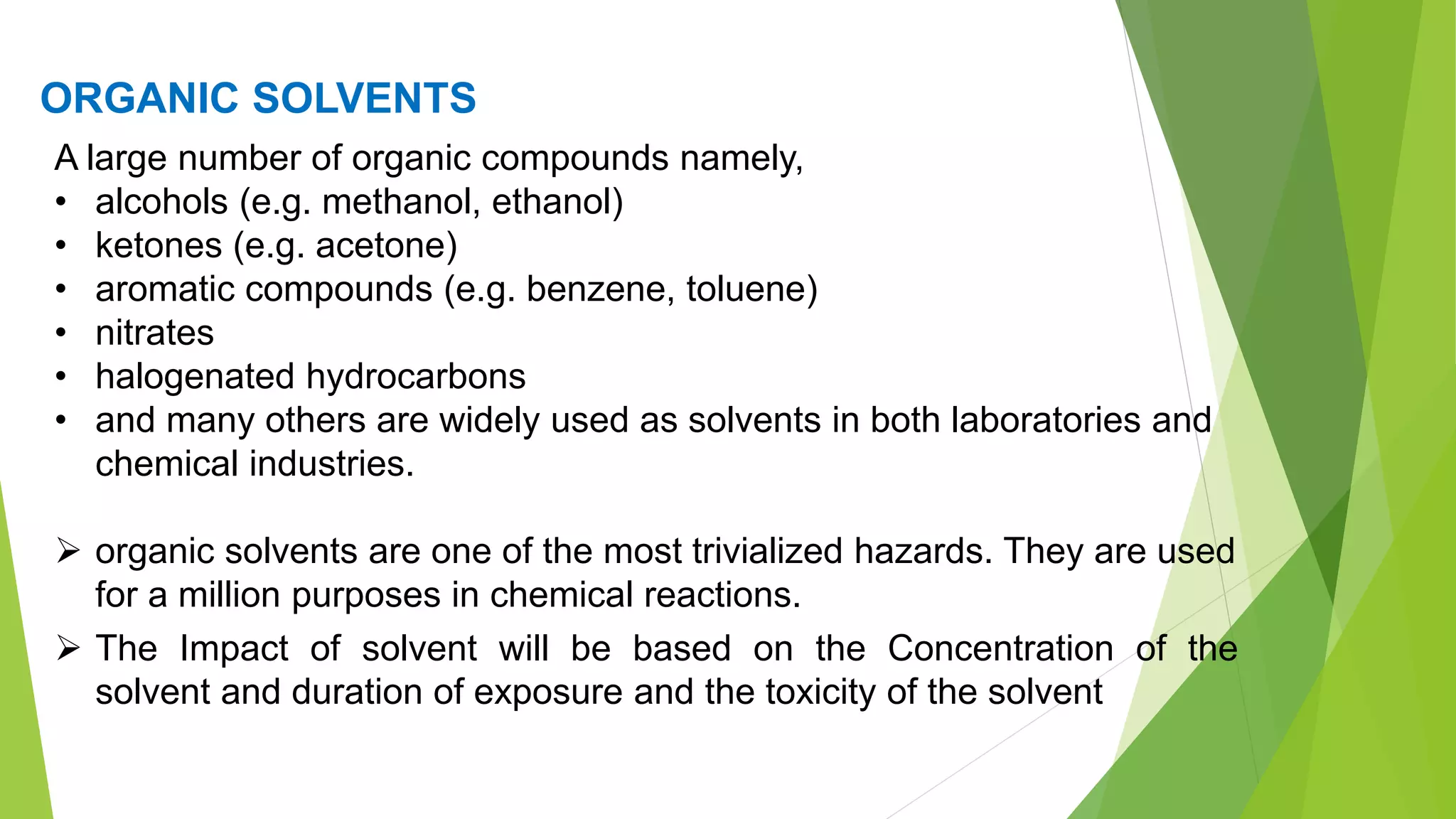 Chemical based hazards | PPTX