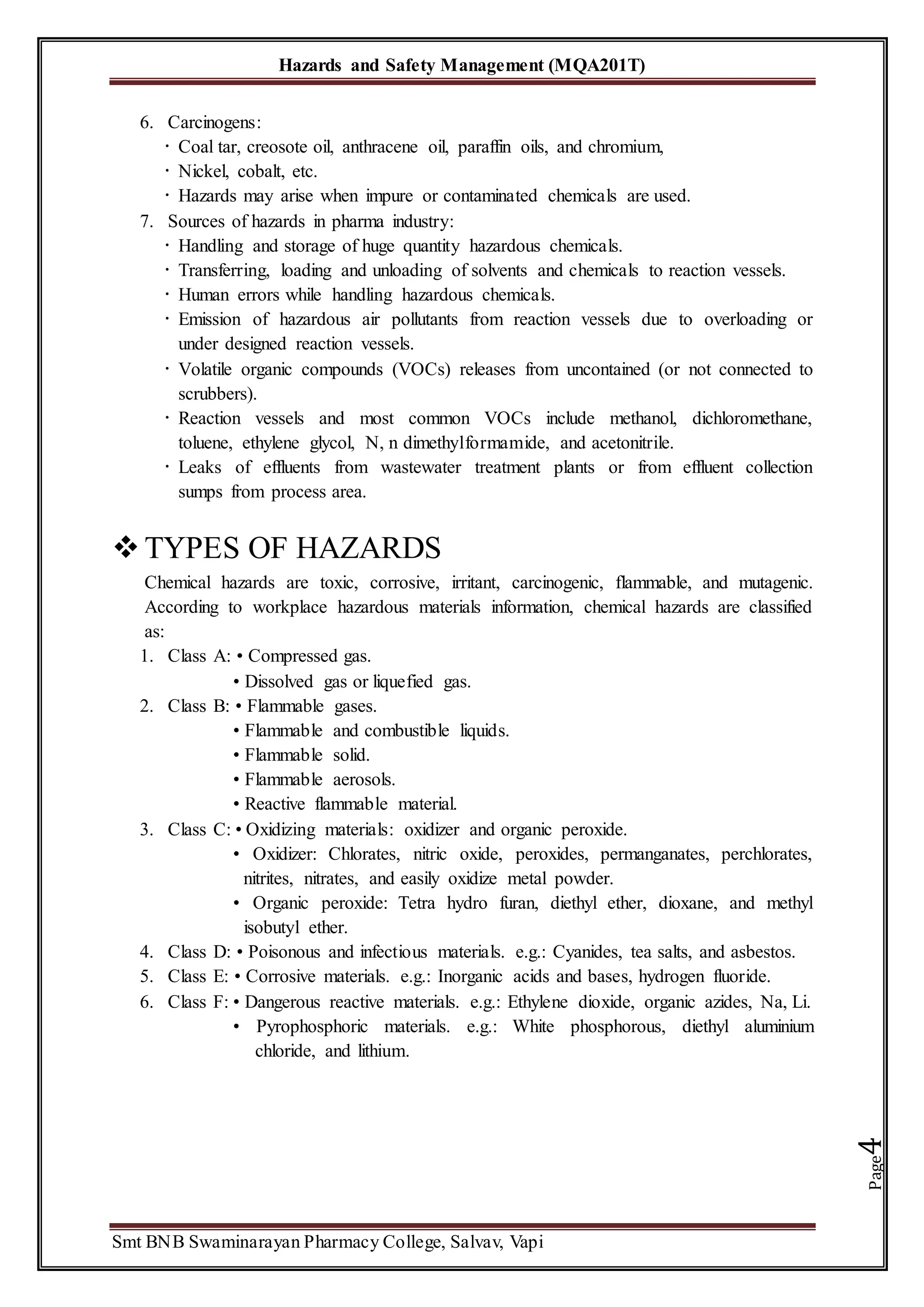 Chemical based hazards word | DOCX