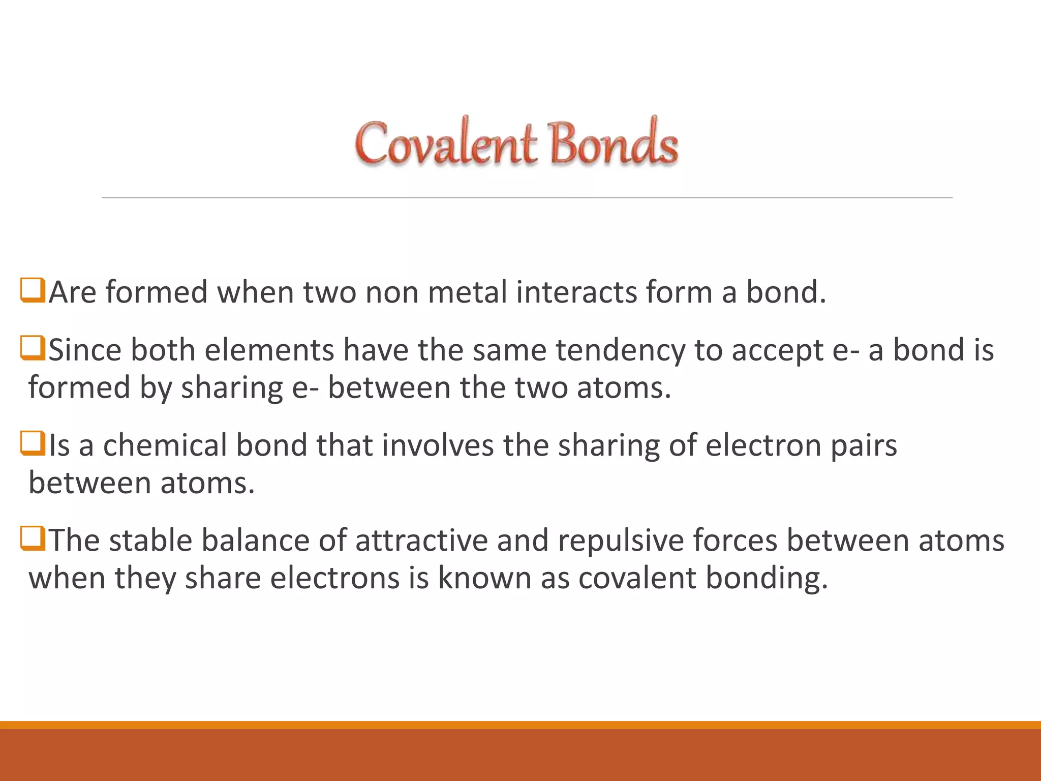 Chemical bond | PPTX