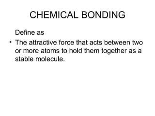 Chemical Bonding | PPT