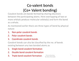 Chemical bonding 1 | PDF