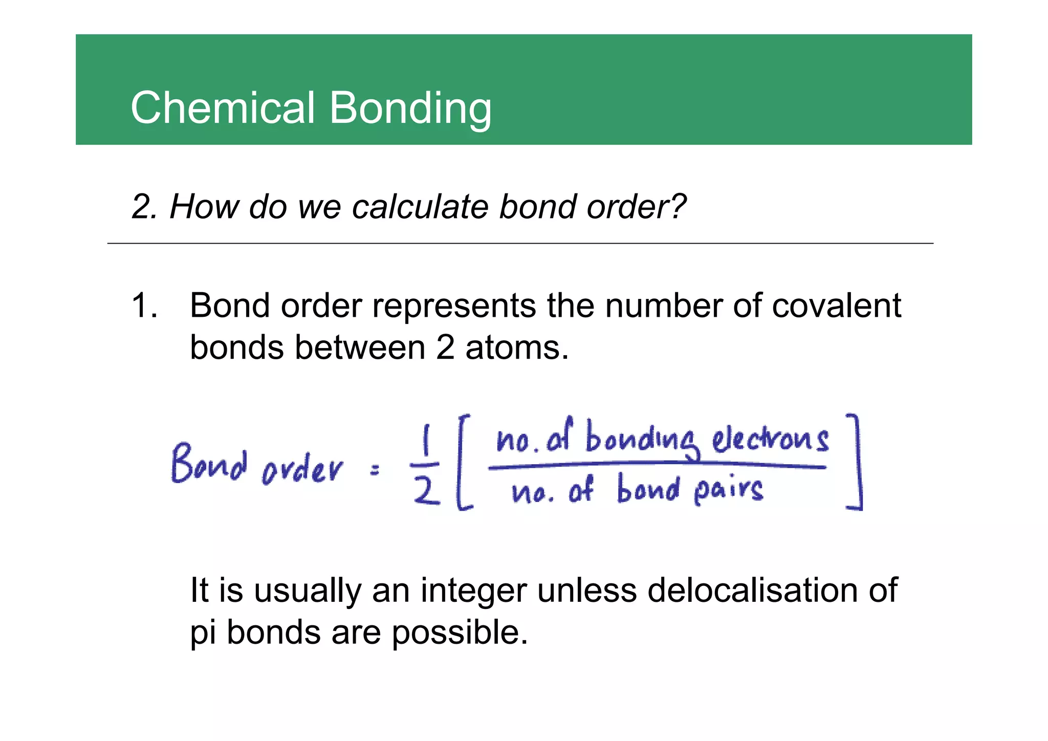 Chemical Bonding | PDF