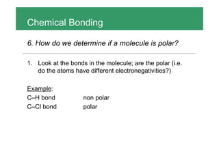 Chemical Bonding | PDF | Chemistry | Science