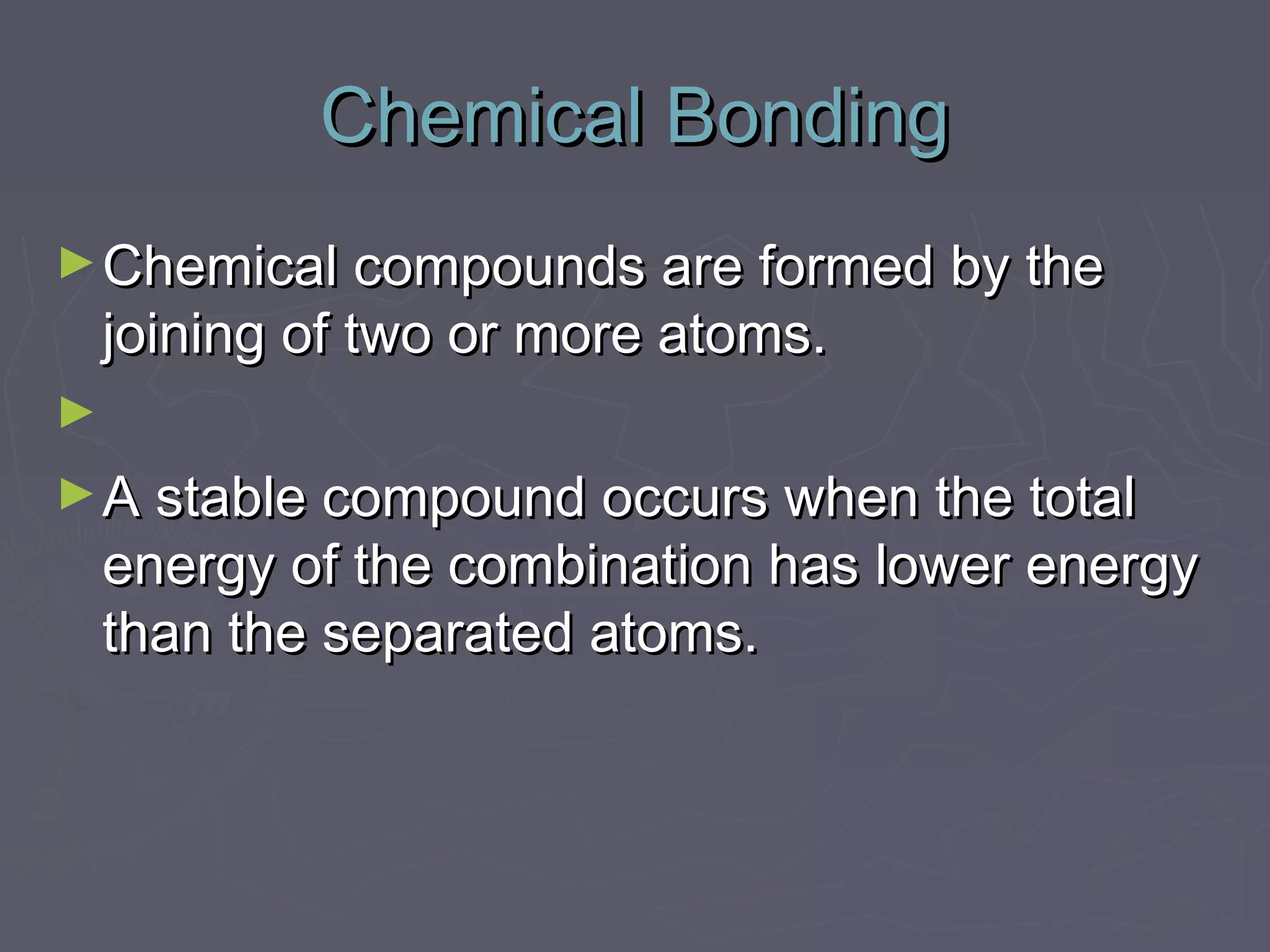 Chemical bonding | PPT