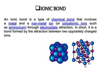 Chemical bonding | PPTX