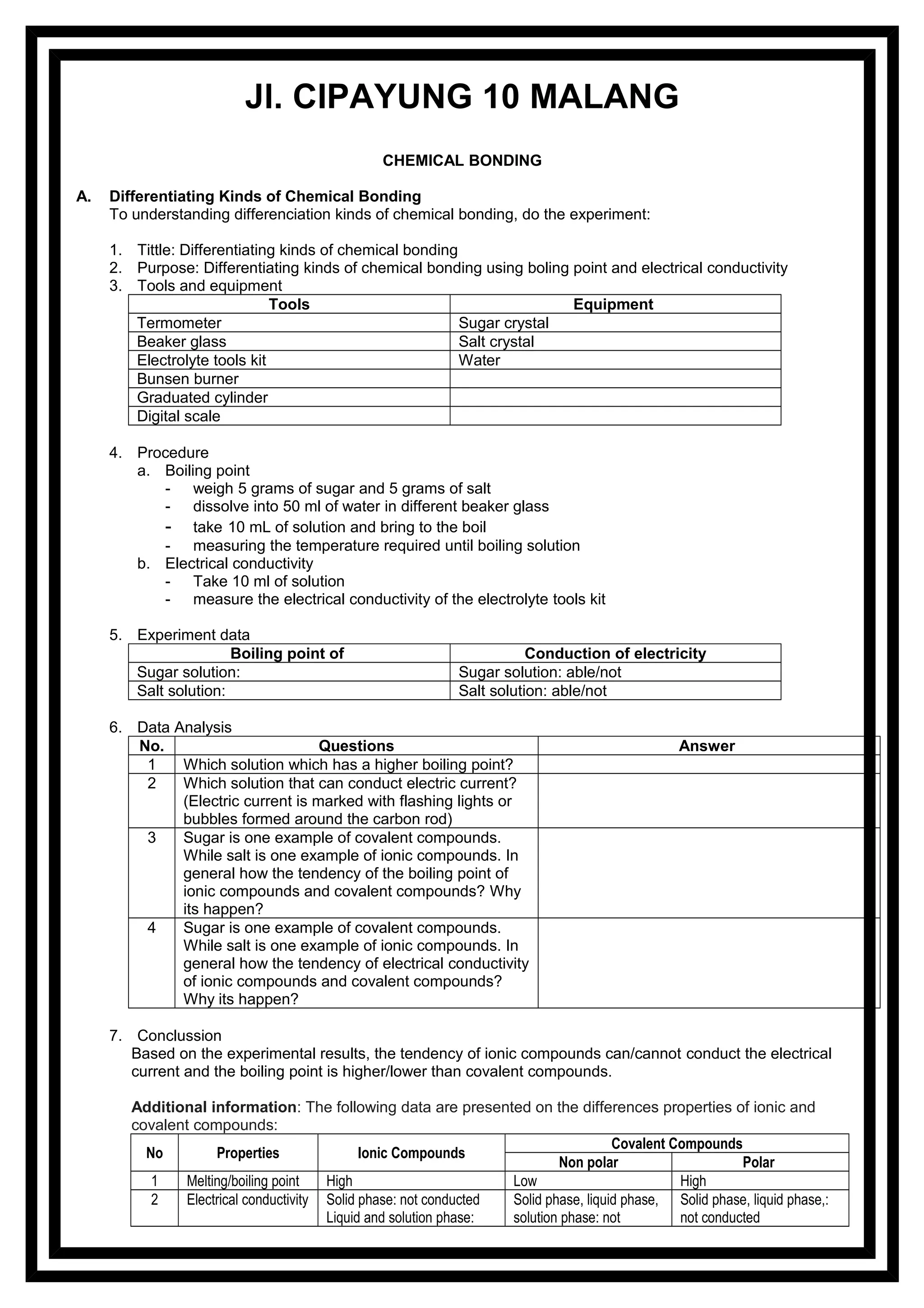 Ikatan kimia (Chemical bonding) | DOC