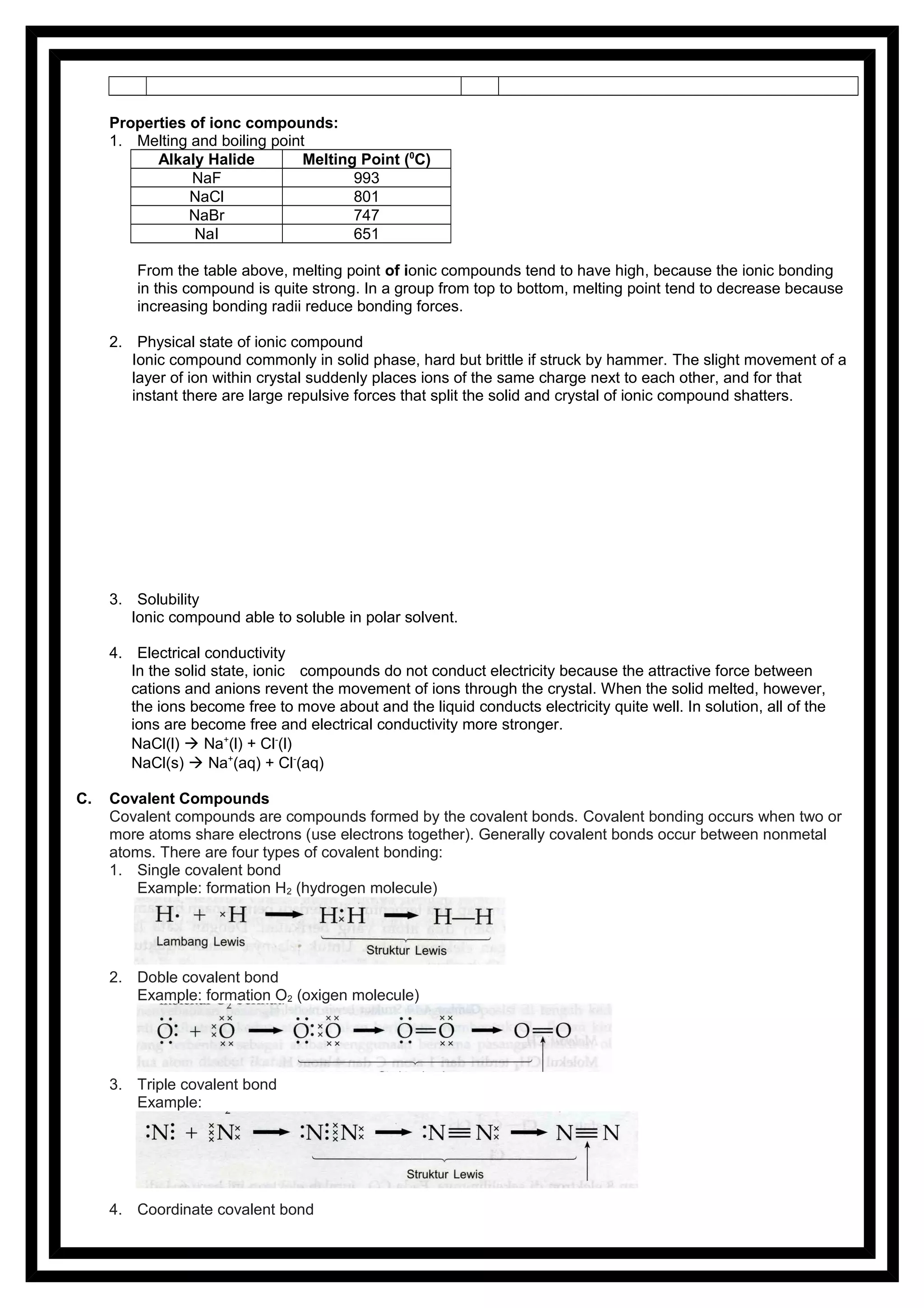 Ikatan kimia (Chemical bonding) | DOC