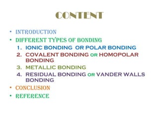 Chemical bonding | PPT