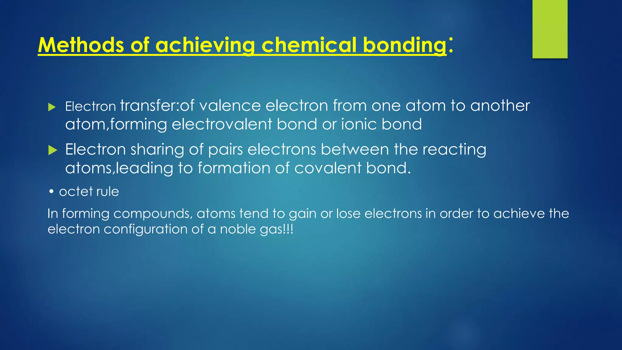 Chemical bonding | PPT