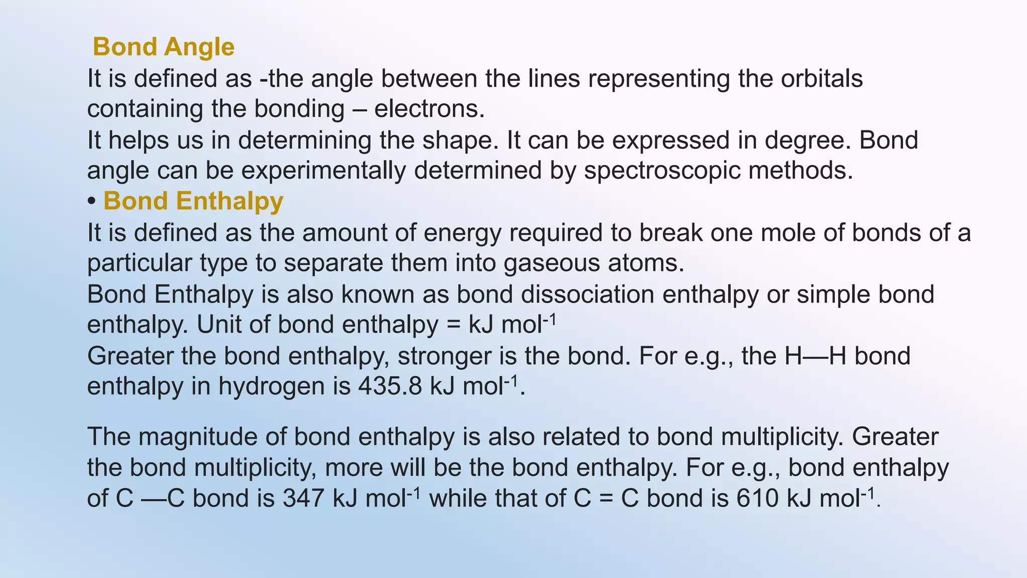 CHEMICAL BONDING AND MOLECULAR STRUCTURE | PPTX