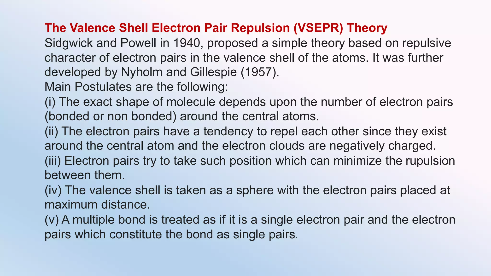 CHEMICAL BONDING AND MOLECULAR STRUCTURE | PPTX