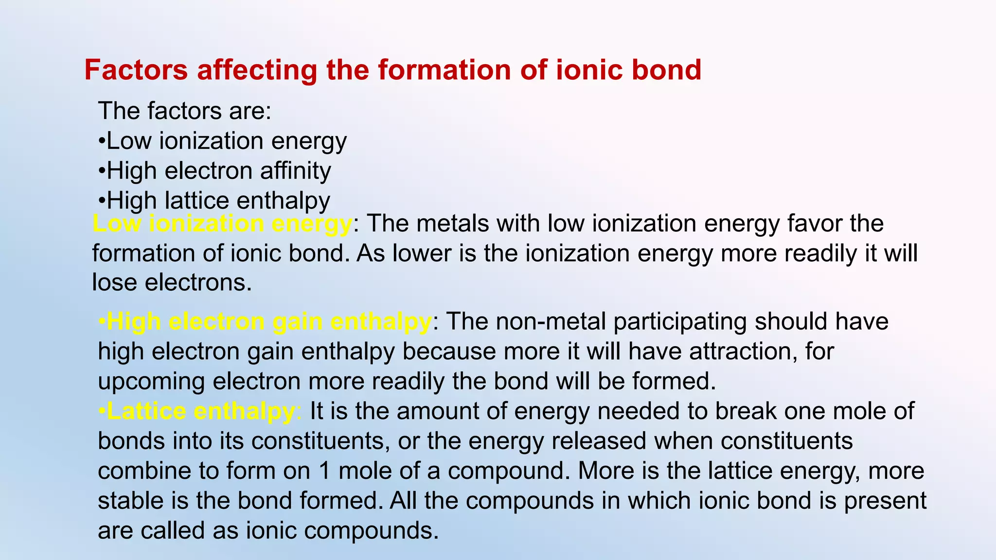 CHEMICAL BONDING AND MOLECULAR STRUCTURE | PPTX