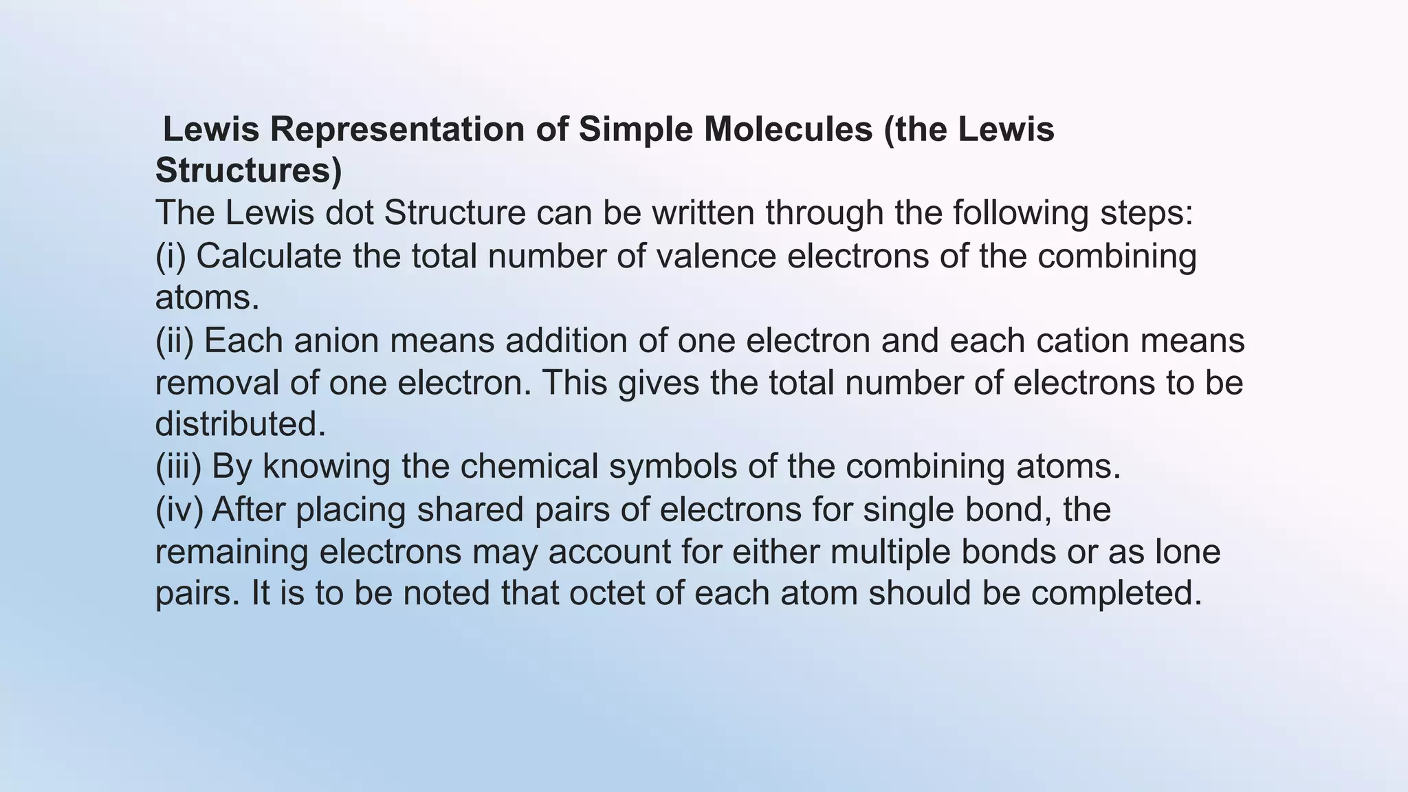 CHEMICAL BONDING AND MOLECULAR STRUCTURE | PPTX