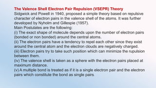 CHEMICAL BONDING AND MOLECULAR STRUCTURE | PPTX