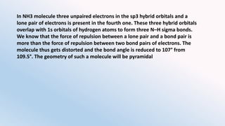 CHEMICAL BONDING AND MOLECULAR STRUCTURE | PPTX