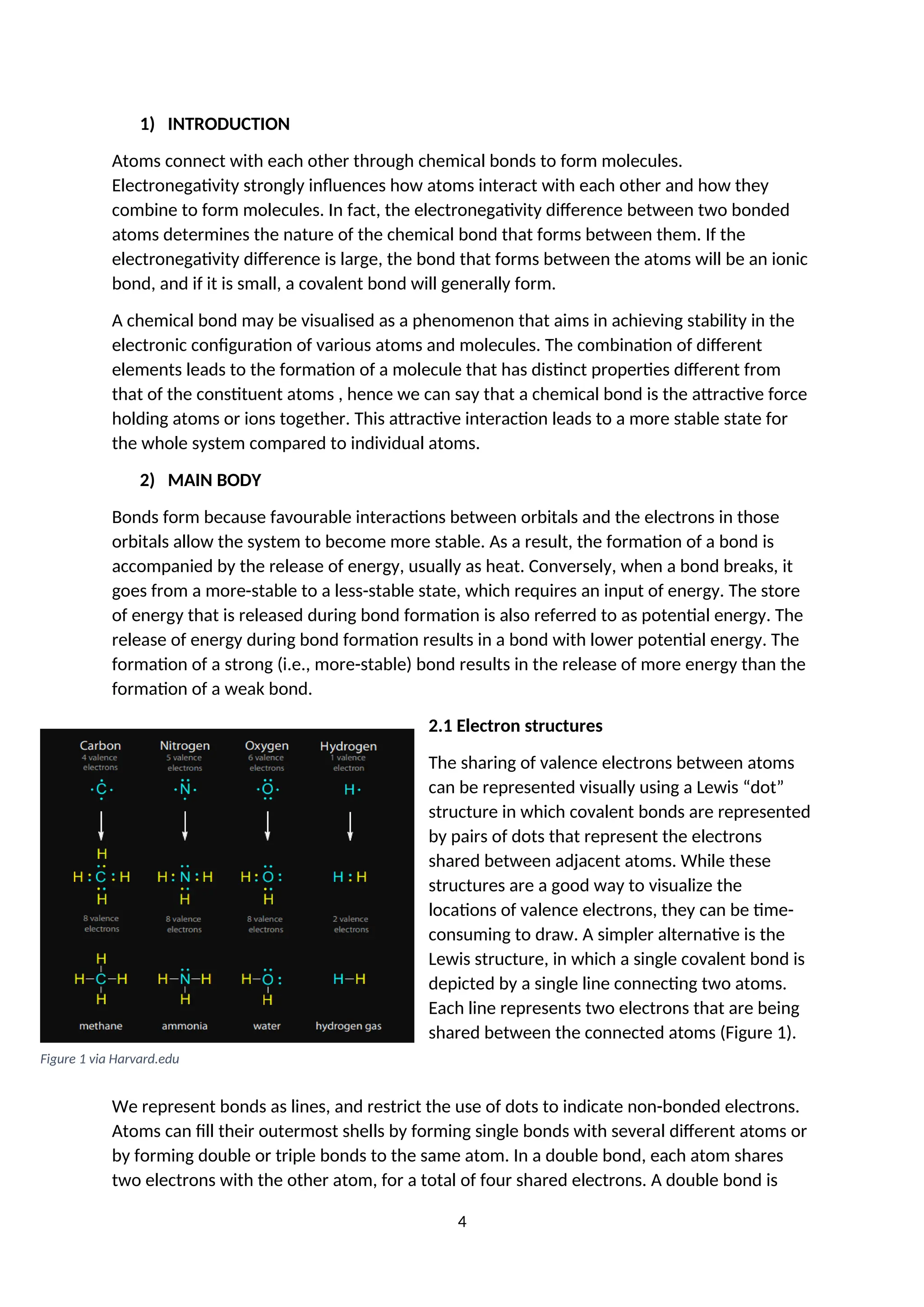 Introduction to Chemical Bonding and types | DOCX