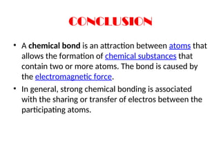 The structural principle in crystals CHEMICAL BONDING.ppt