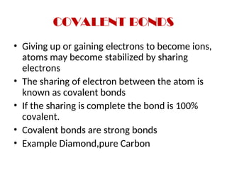 The structural principle in crystals CHEMICAL BONDING.ppt