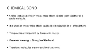 Comprehensive Overview of Chemical Bonding: Types, Theories, and ...