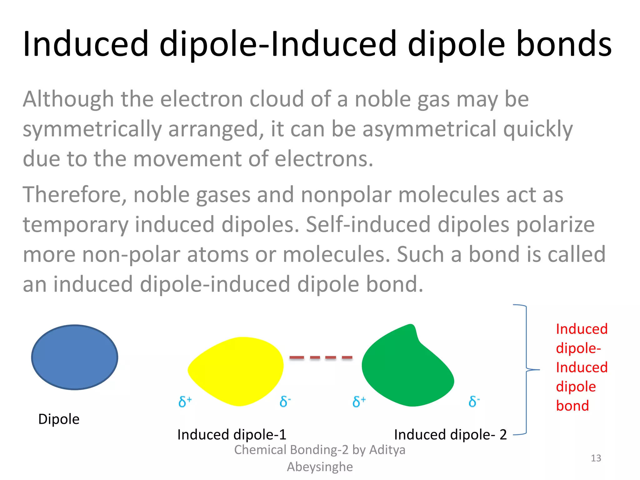 Chemical bonding 2 by aditya abeysinghe | PPTX