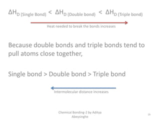 Chemical bonding 2 by aditya abeysinghe | PPTX