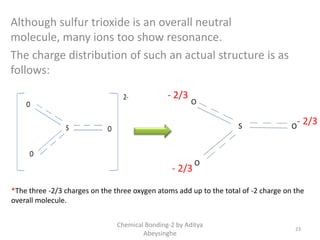 Chemical bonding 2 by aditya abeysinghe | PPTX