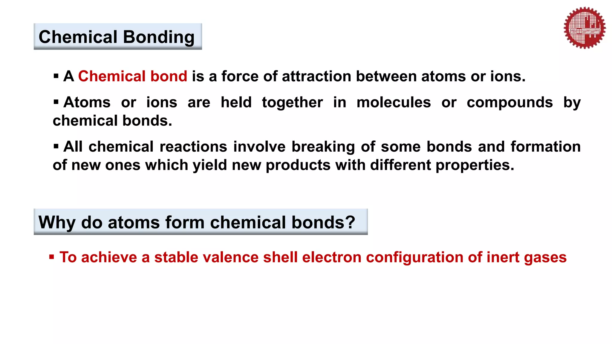 Chemical Bonding - Dr. Mahbub.pptx | Chemistry | Science