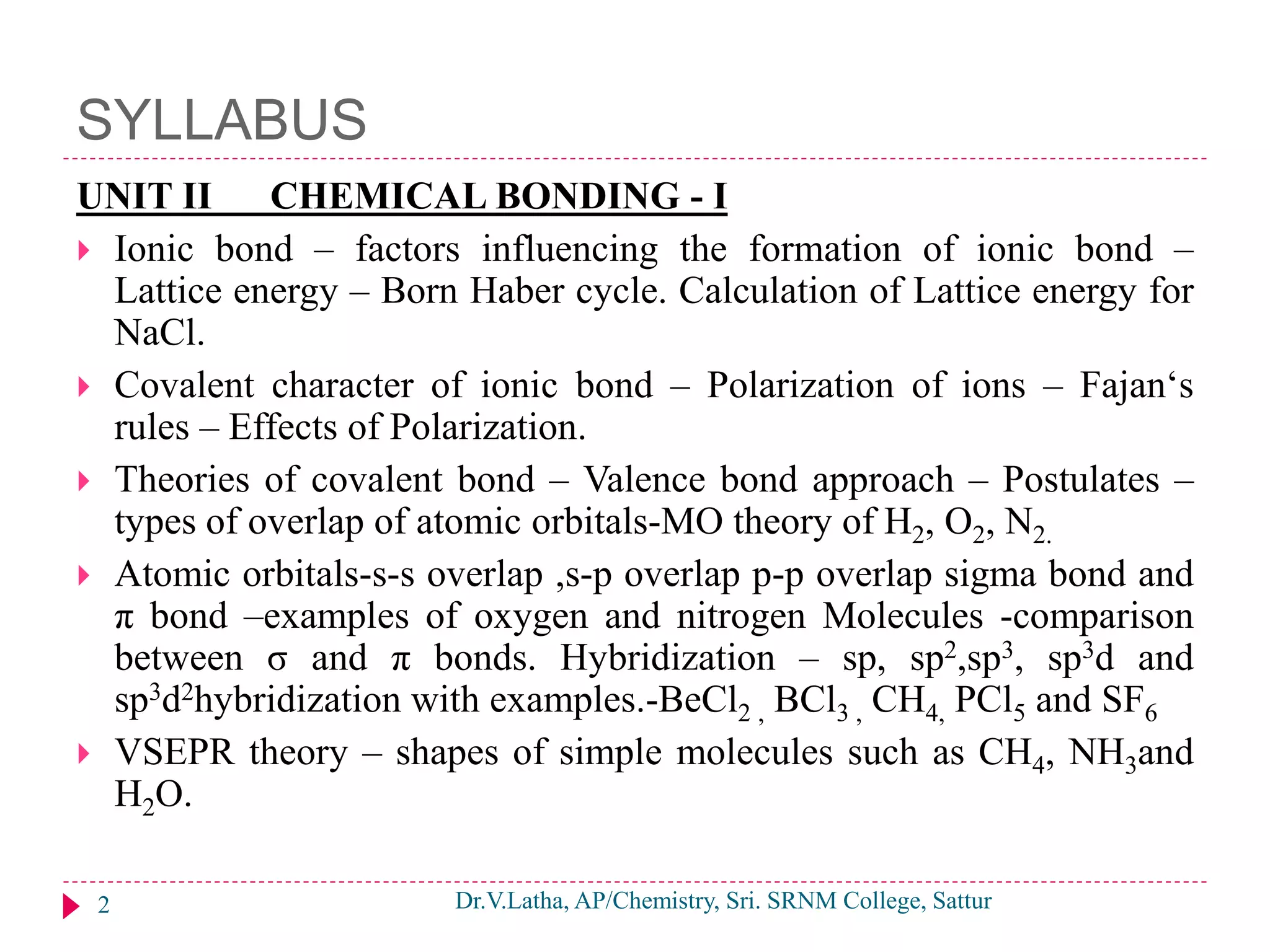 Chemical bonding-I | PPTX