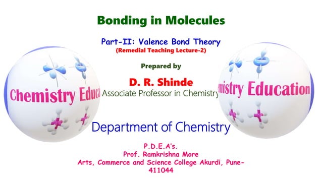 Valance Bond Theory | PPTX