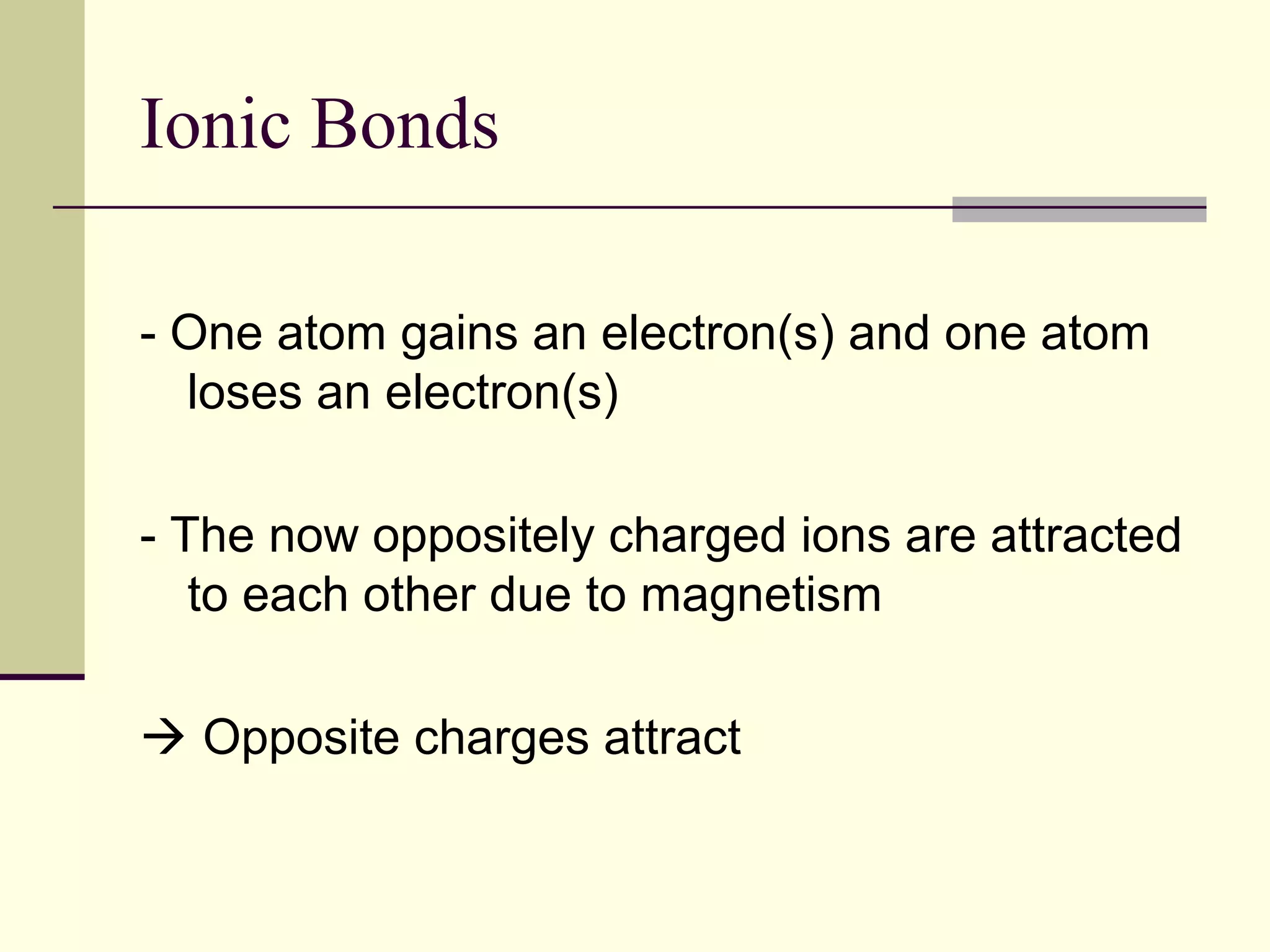 Chemical bonding (1) | PPT