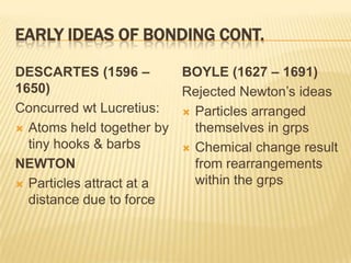 Chemical bonding - Historical Development | PPTX | Chemistry | Science