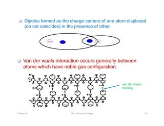 Chemical bonding and different types of interactions | PDF