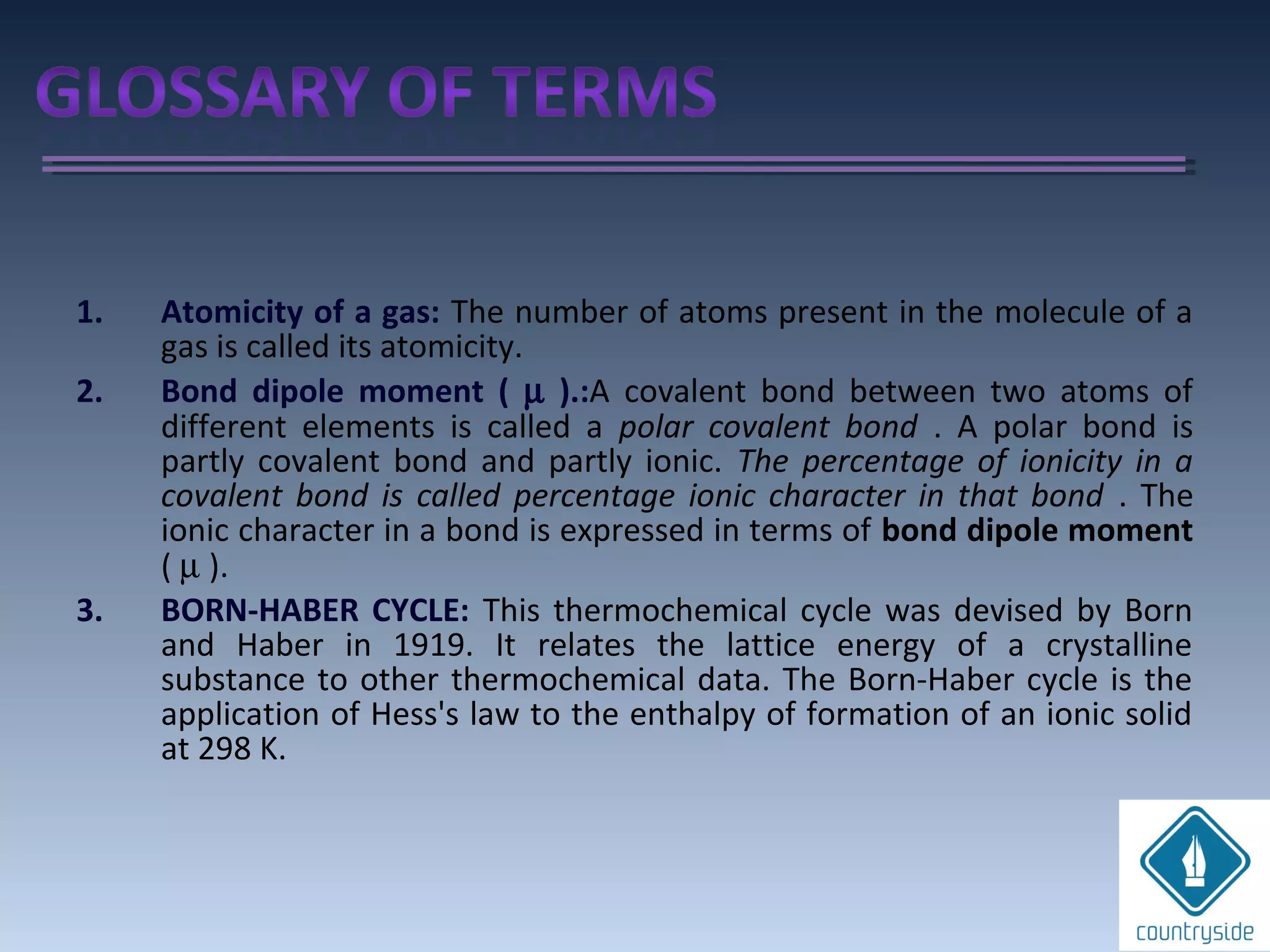 Chemical bonding and molecular structure | PPT