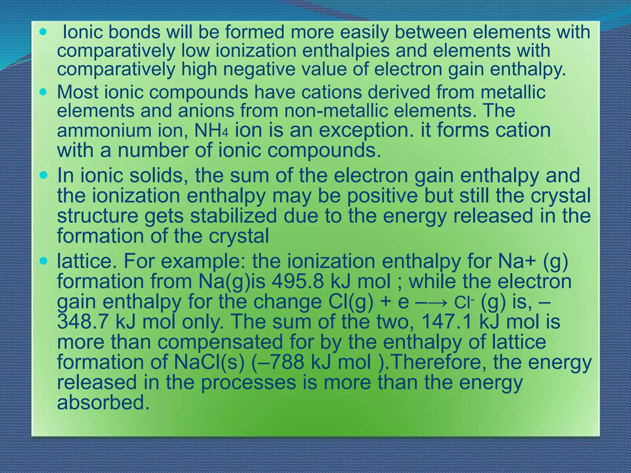 Chemical bonding and molecular structure grade 11 | PPTX