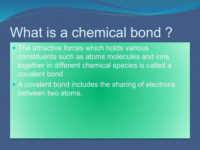 Chemical bonding and molecular structure grade 11 | PPTX