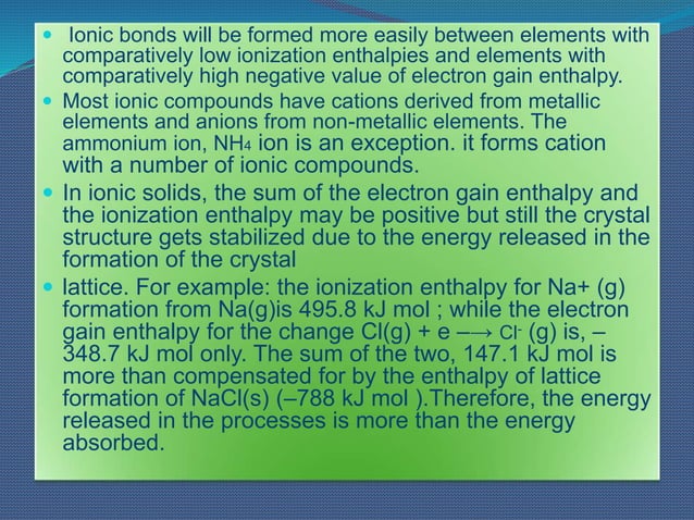 Chemical bonding and molecular structure grade 11 | PPTX