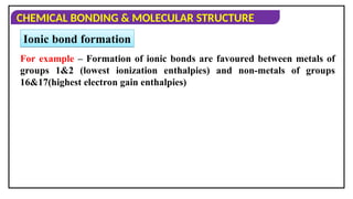 Chemical bonding and molecular structure | PPT