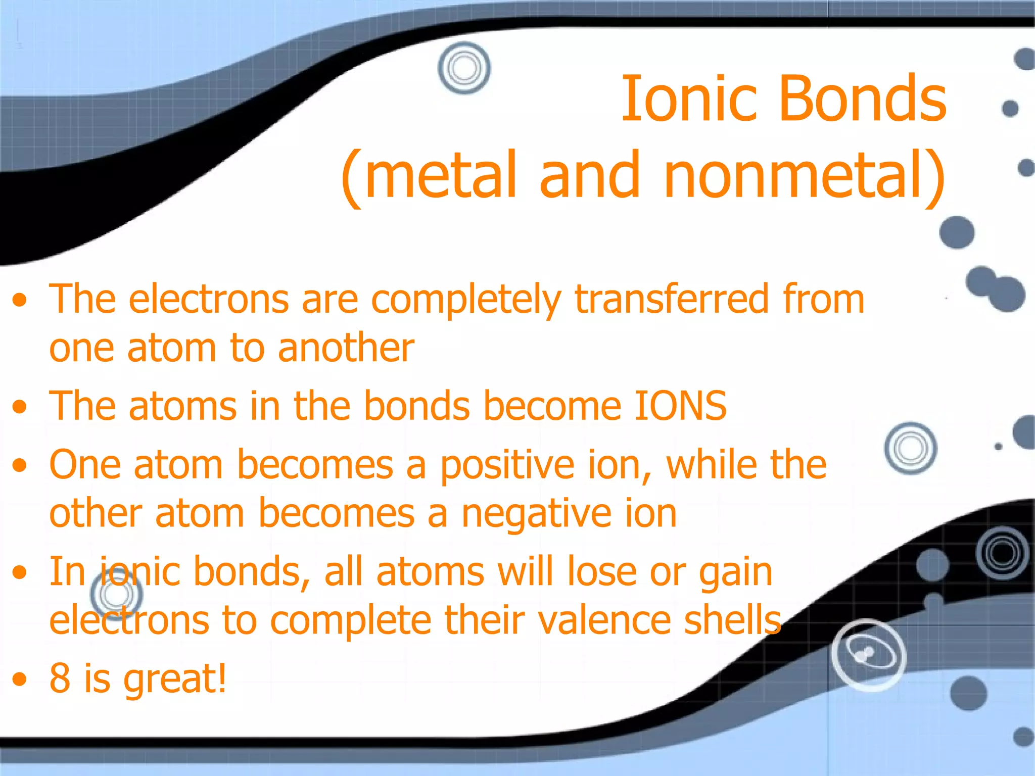 Chemical Bonding Part 1 | PPT