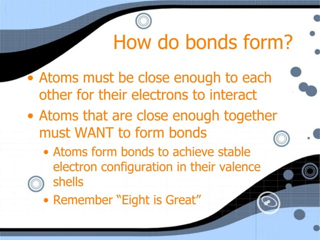 Chemical Bonding Part 1 | PPT