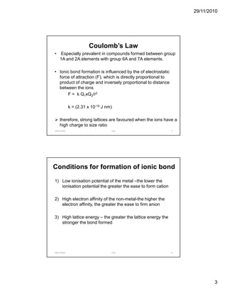 Chemical bonding part 1 | PDF