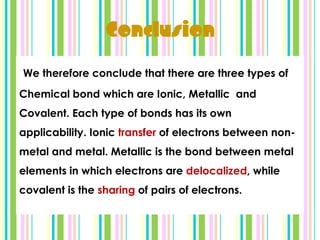 Chemical bonding Powerpoint | PPTX