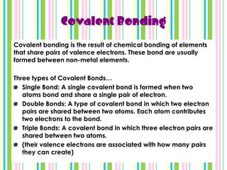 Chemical bonding Powerpoint | PPTX
