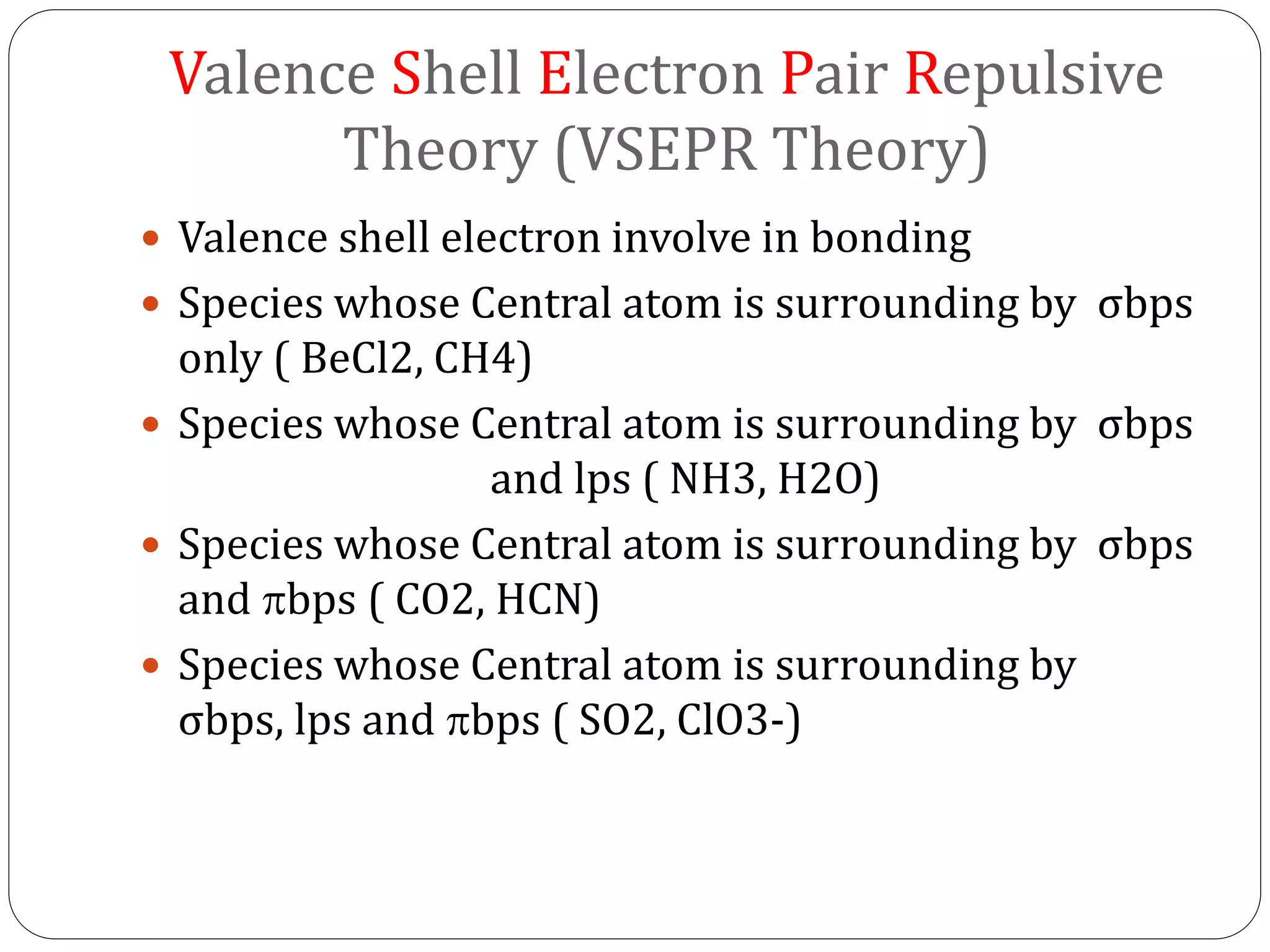 Chemical bonding shape of the molecule | PPTX