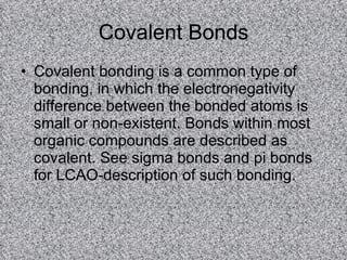 chemical bonds | PPT