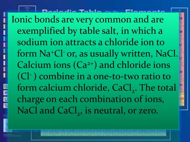 Chemical bonds | PPTX