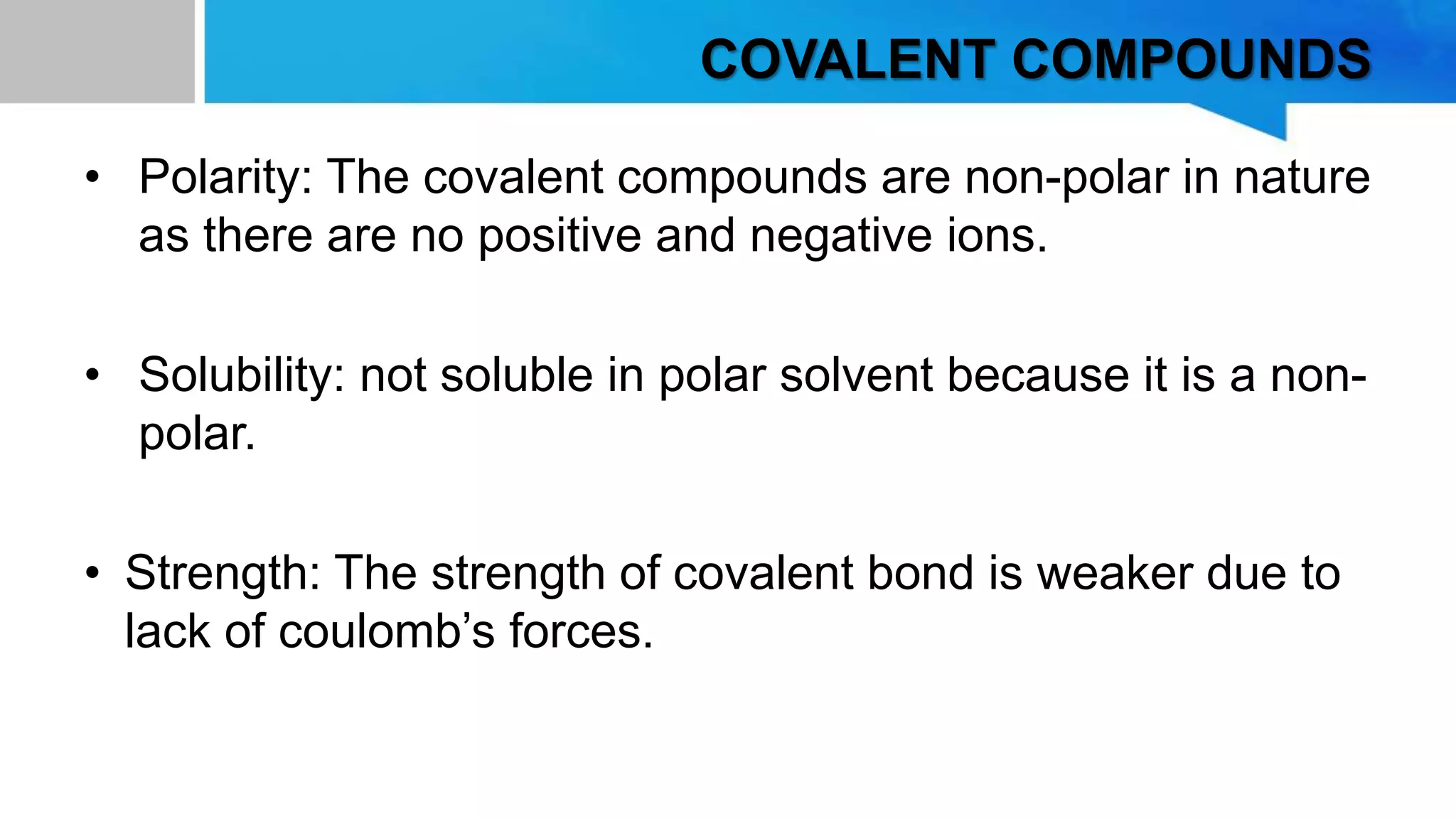 Chemical bonds- Properties of Ionic and Covalent compounds | PPTX ...