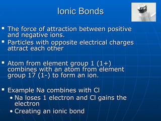 chemical bonds and compounds and properties.ppt
