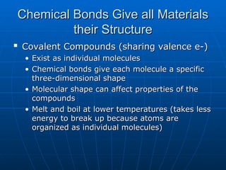 chemical bonds and compounds and properties.ppt