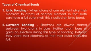 chemical bond science 9. discussion quarter 3 | PPT