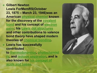 Chemical bonds ppt | PPTX | Chemistry | Science